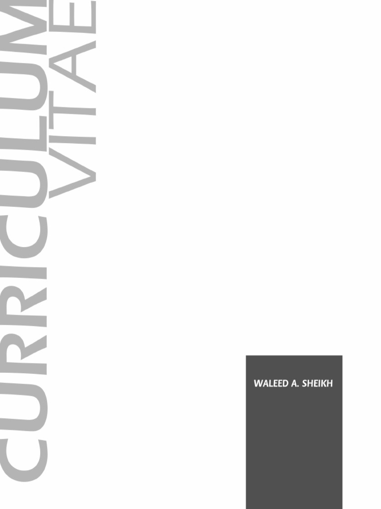 Waleed Ahmed CV | PDF