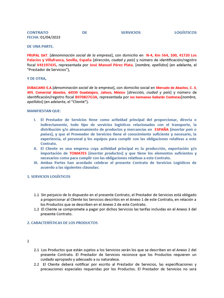 Contrato de Servicios Logísticos | PDF | Yen japonés | Economias Contrato de Servicios Logísticos | PDF | Yen japonés | Economias
