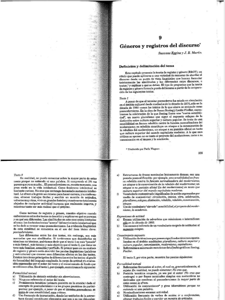 Eggins y Martin. | PDF