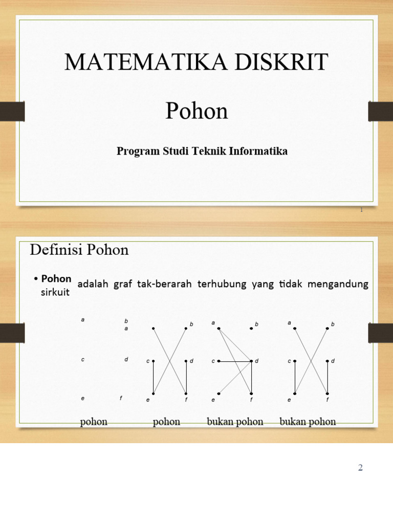 Definisi dan Aplikasi Pohon dalam Matematika | PDF