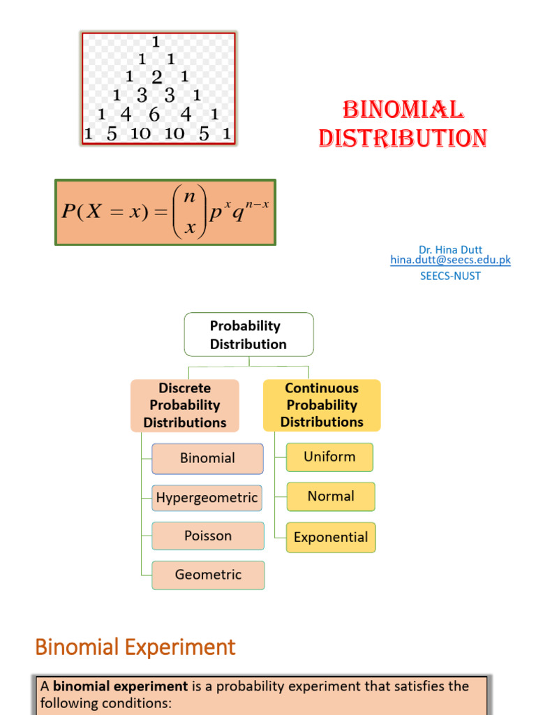 Binomial Distribution | PDF | Probability Distribution | Odds