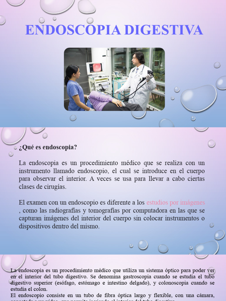 ENDOSCOPIA DIGESTIVA | PDF | Endoscopia | Sistema digestivo