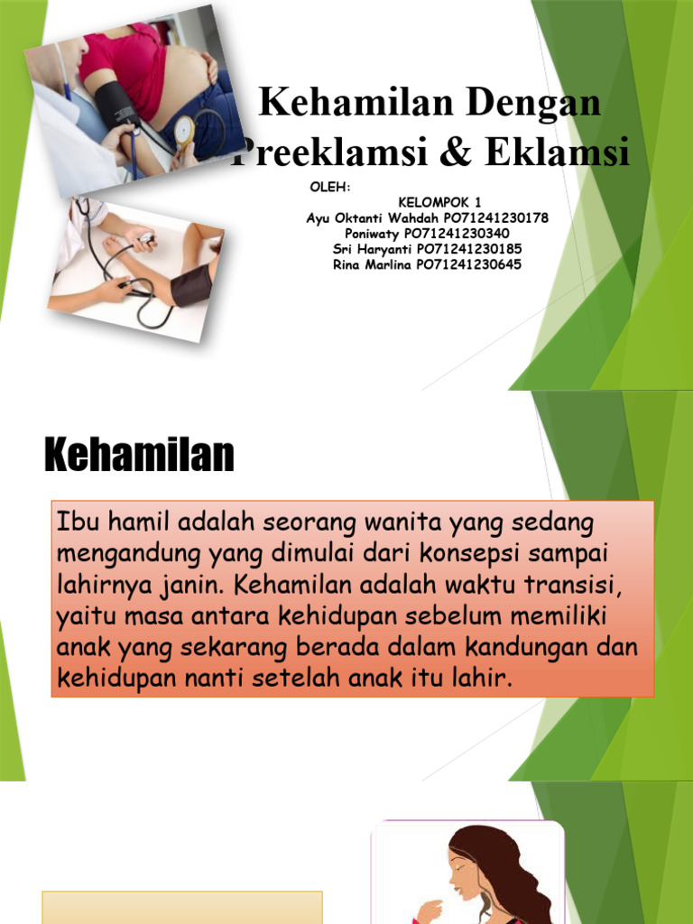 Kehamilan Dengan Preeklamsi & Eklamsi | PDF