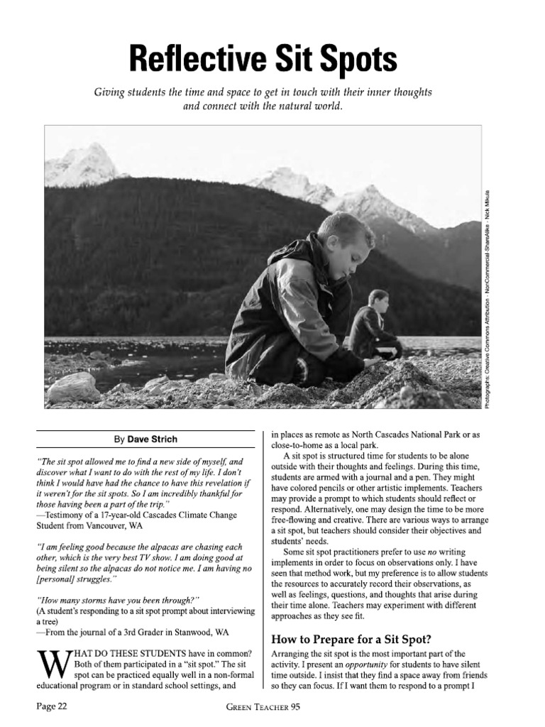 Reflective Sit Spots | PDF