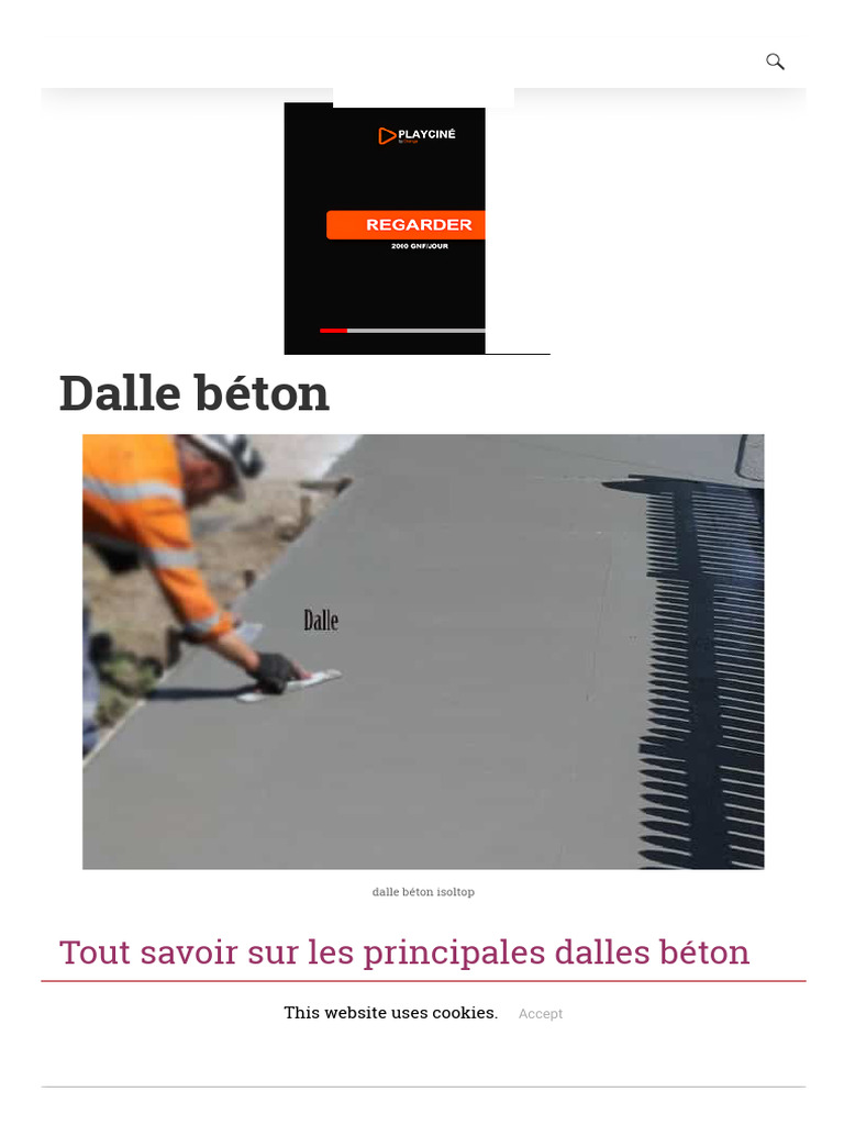 Types de dalles béton expliqués | PDF | Matériaux de construction ...