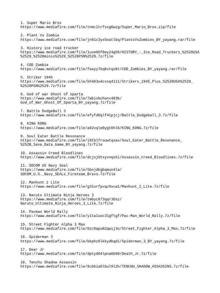 Semua Game Tinggal Di Copy Paste Linknya Pdf