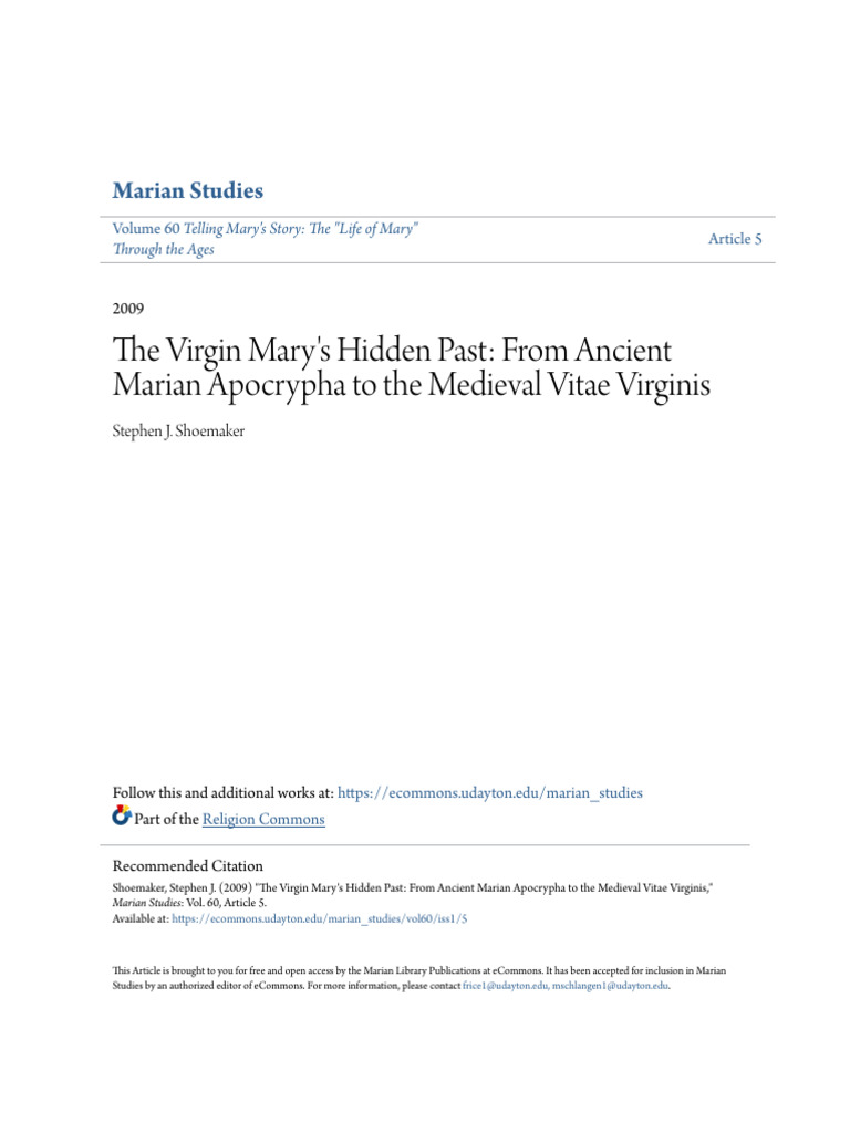 The Virgin Mary's Hidden Past - From Ancient Marian | PDF | Mary ...