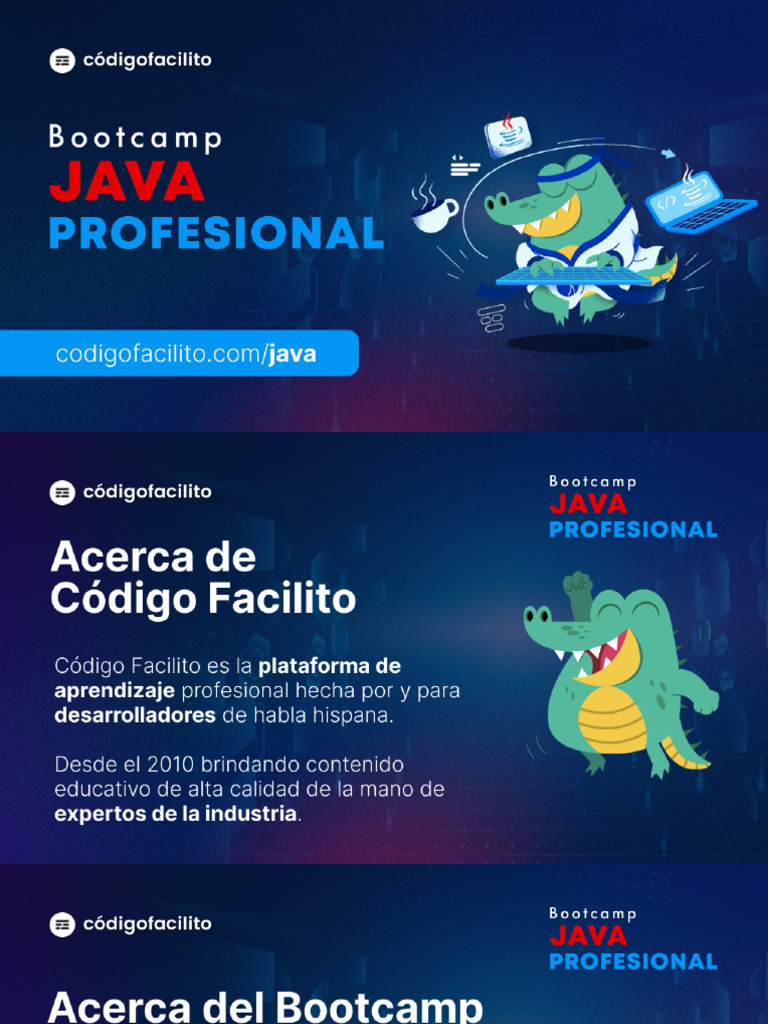 Bootcamp Java Codigo Facilito | PDF