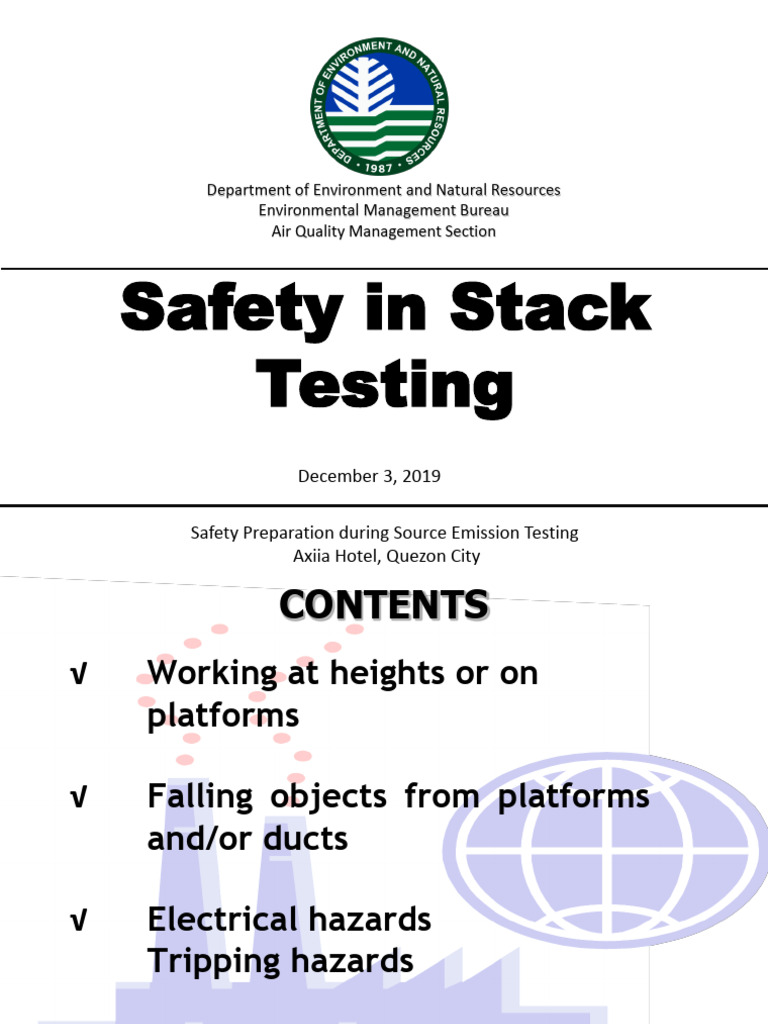 4 PPE and Safety Measures For Stack Testing - Engr. Reymar Saracanlao ...