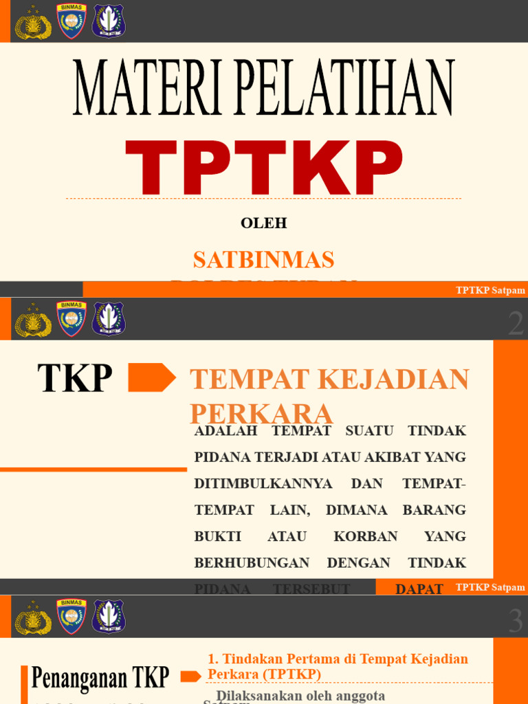 Materi TPTKP Satpam | PDF