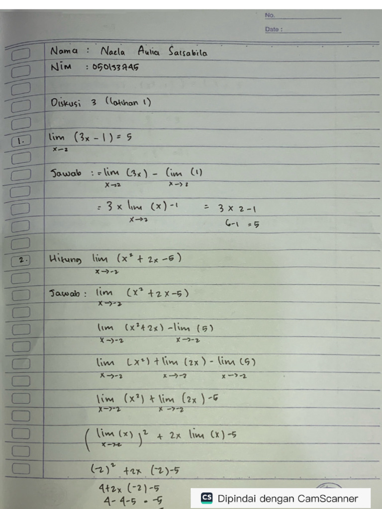 Diskusi 3 (Latihan 1) | PDF