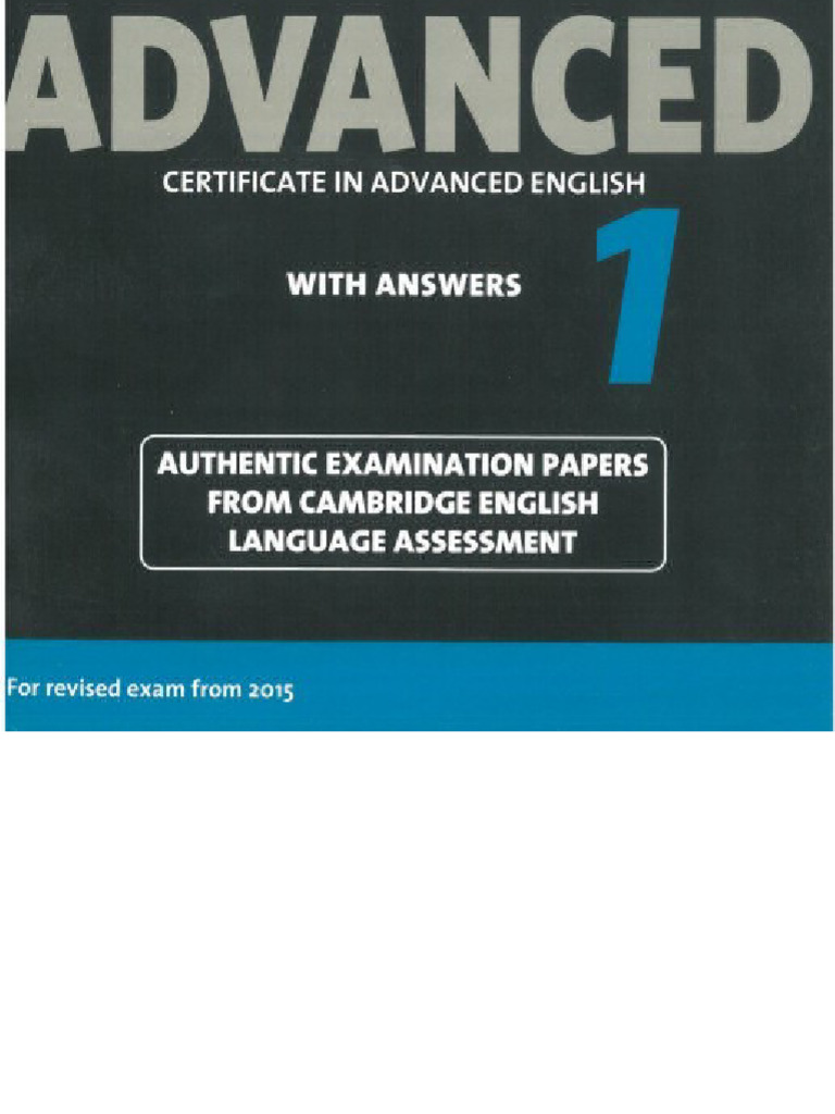 Cae 1 4 Examination Papers Pdf