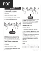 Códigos y configuración del ISEL X-59S | PDF | Control remoto ...