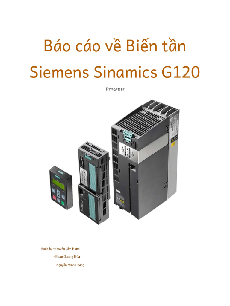 Báo cáo Biến tần Siemens Sinamics G120 | PDF