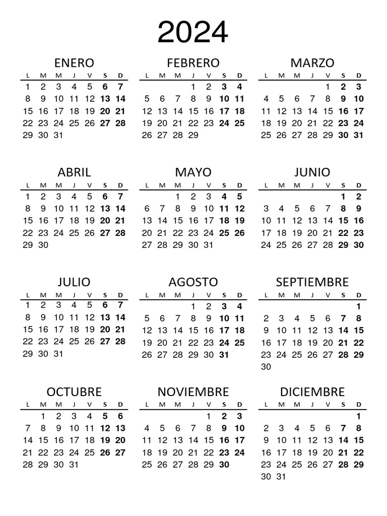 Calendario 2024 07 | PDF