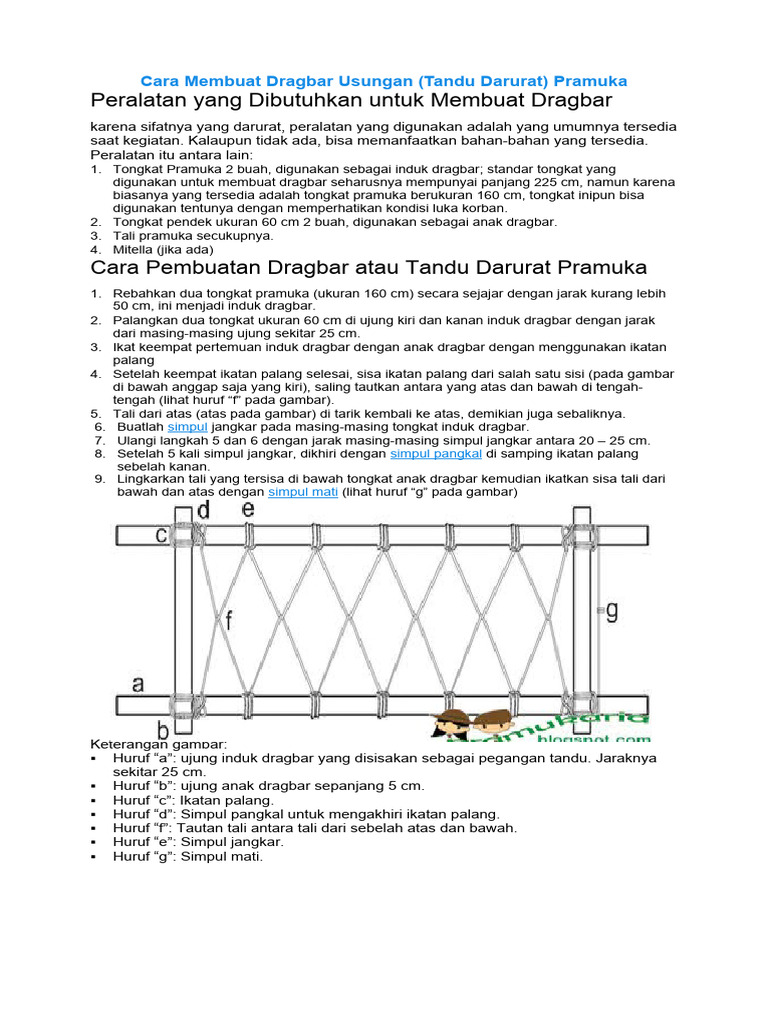 Cara Membuat Dragbar Usungan | PDF | Metode & Bahan Ajar | Griya & Taman