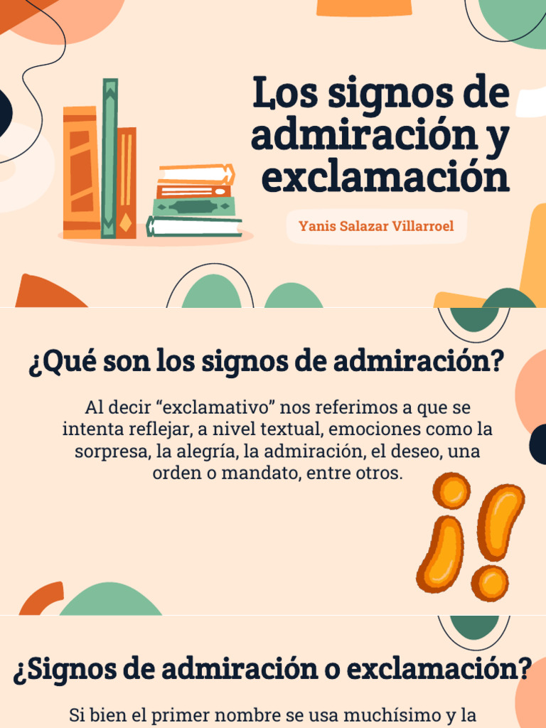Orden y uso de signos de exclamación | PDF | Artes del Lenguaje y ...