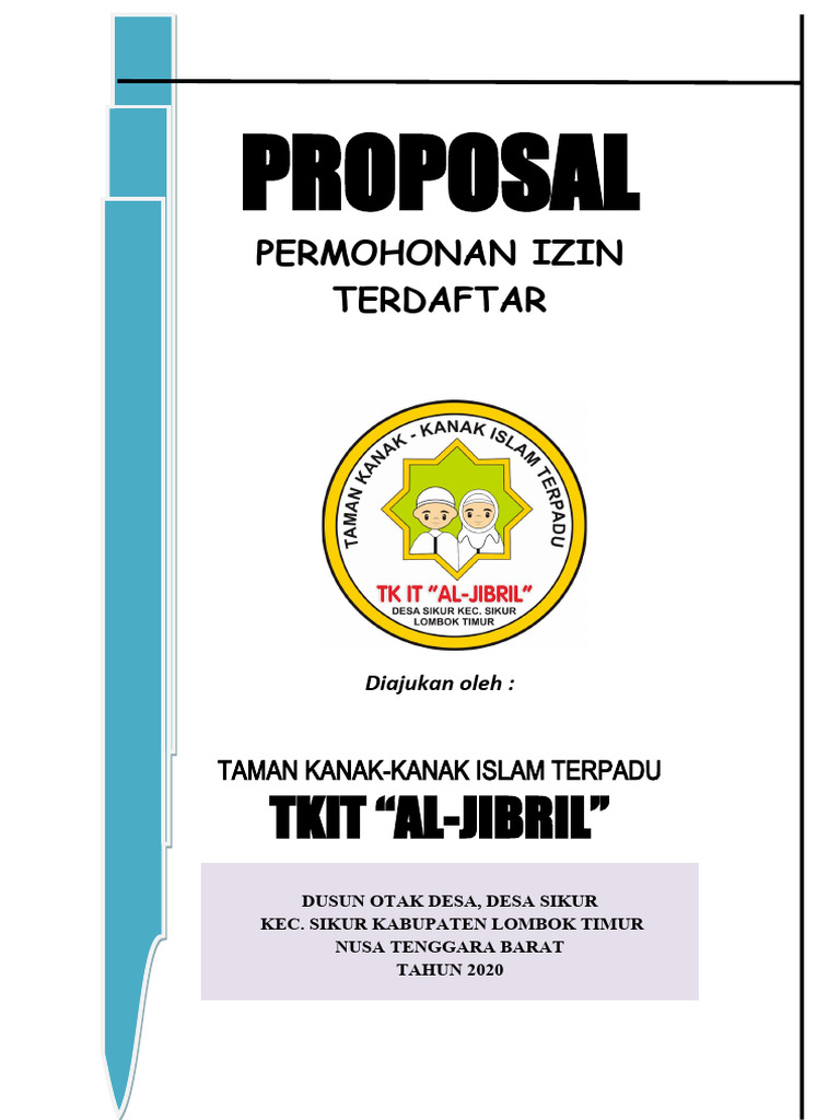 Proposal Izin Terdaftar LPIT AL-JIBRIL | PDF