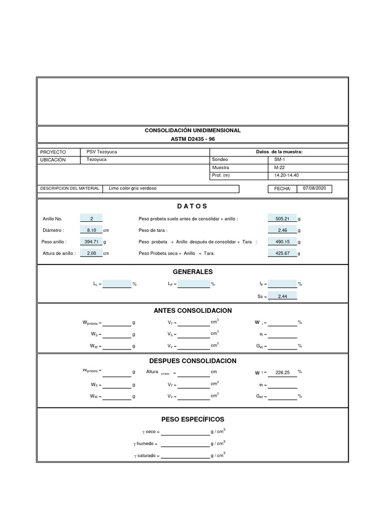 Meca 2 Consolidación | PDF