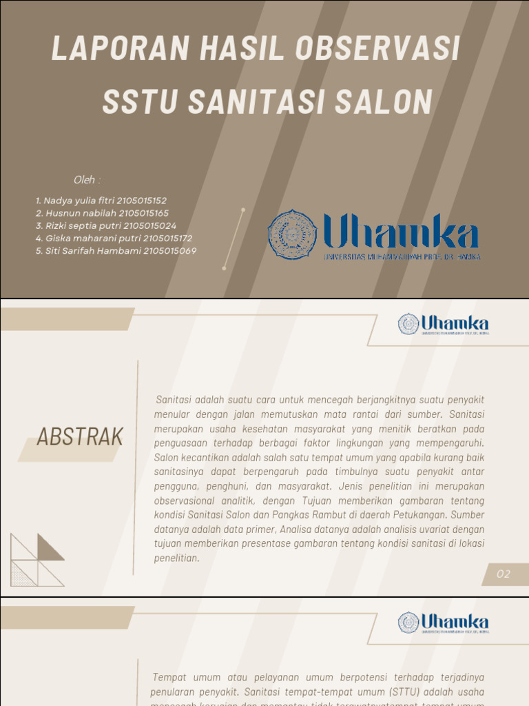 Coklat Elegan Estetik Presentasi Seminar Proposal Formal Simpel Salinan | PDF | Kesehatan ...