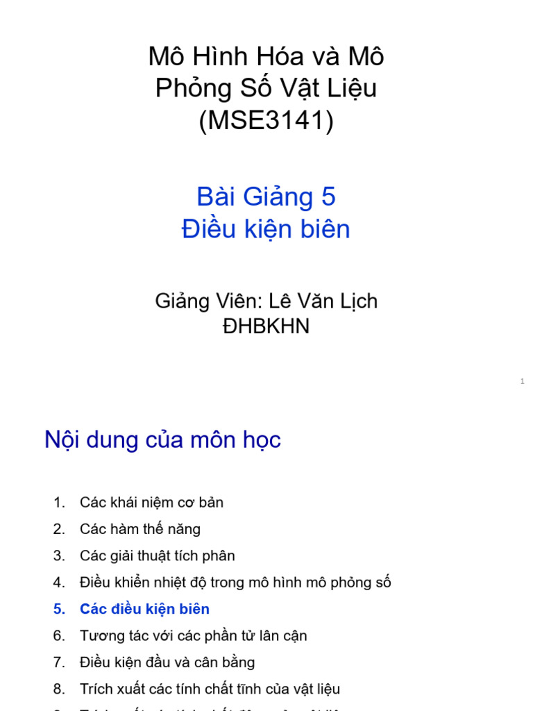 MPS MD Lect5 | PDF
