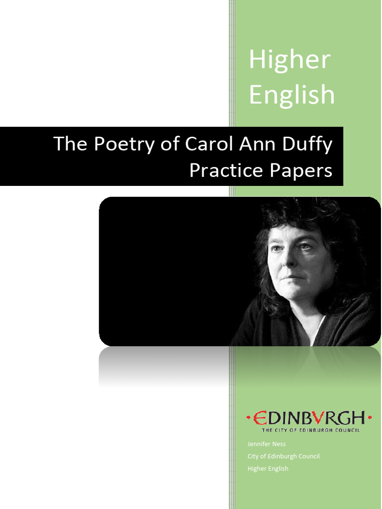 Higher English: Duffy Poetry Guide | PDF | Art | Poetry