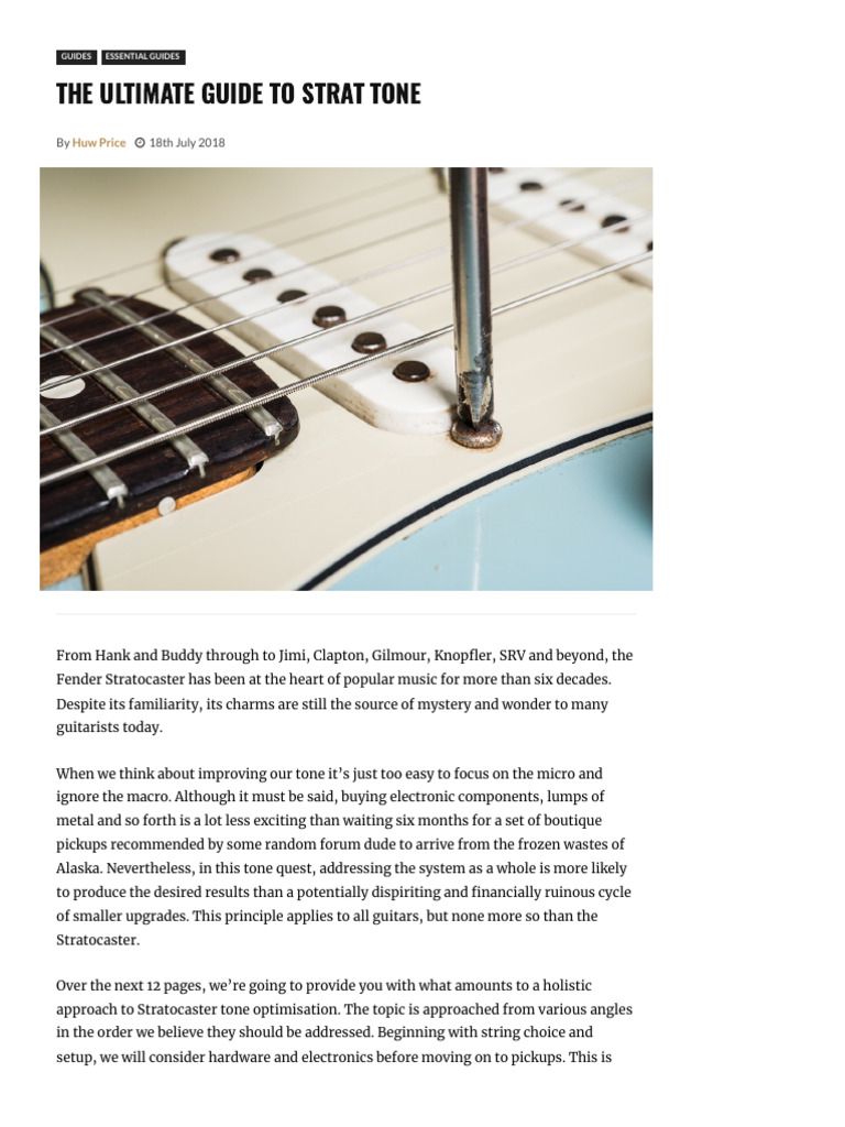 The Ultimate Guide To Strat Tone | PDF