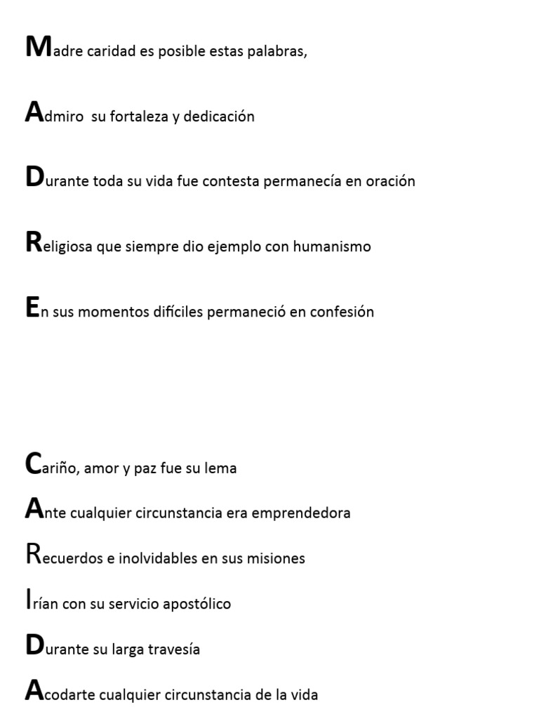 Acrosticos | PDF | Amor | eucaristía