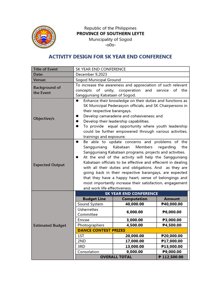 SK Night Communication and Activity Design | PDF