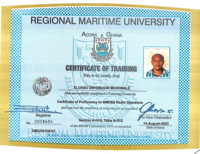 GMDSS Certificate | PDF