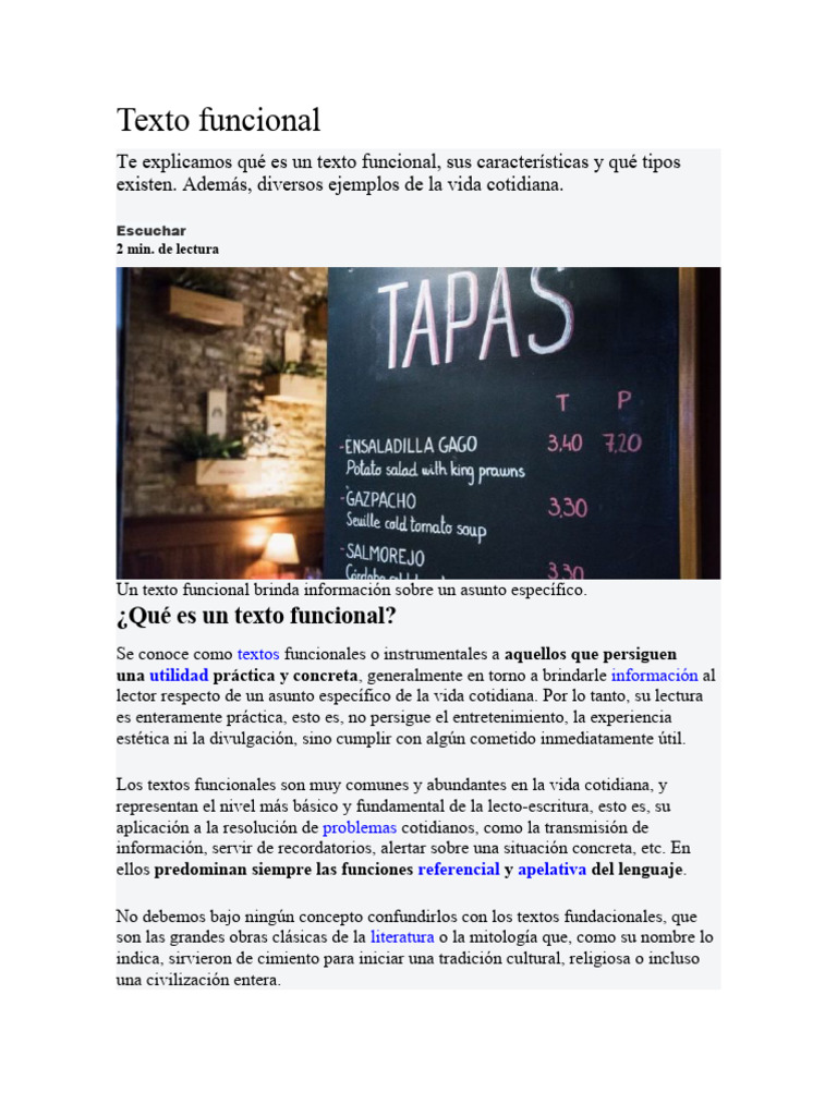 Texto Funcional | PDF