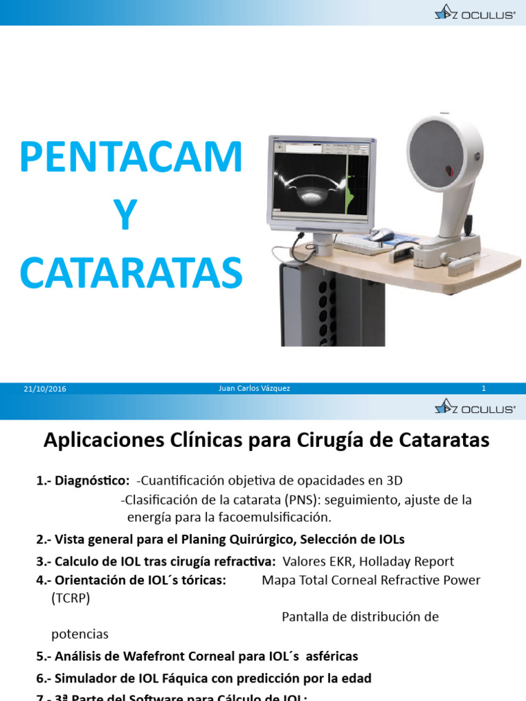 Pentacam Catarata | PDF