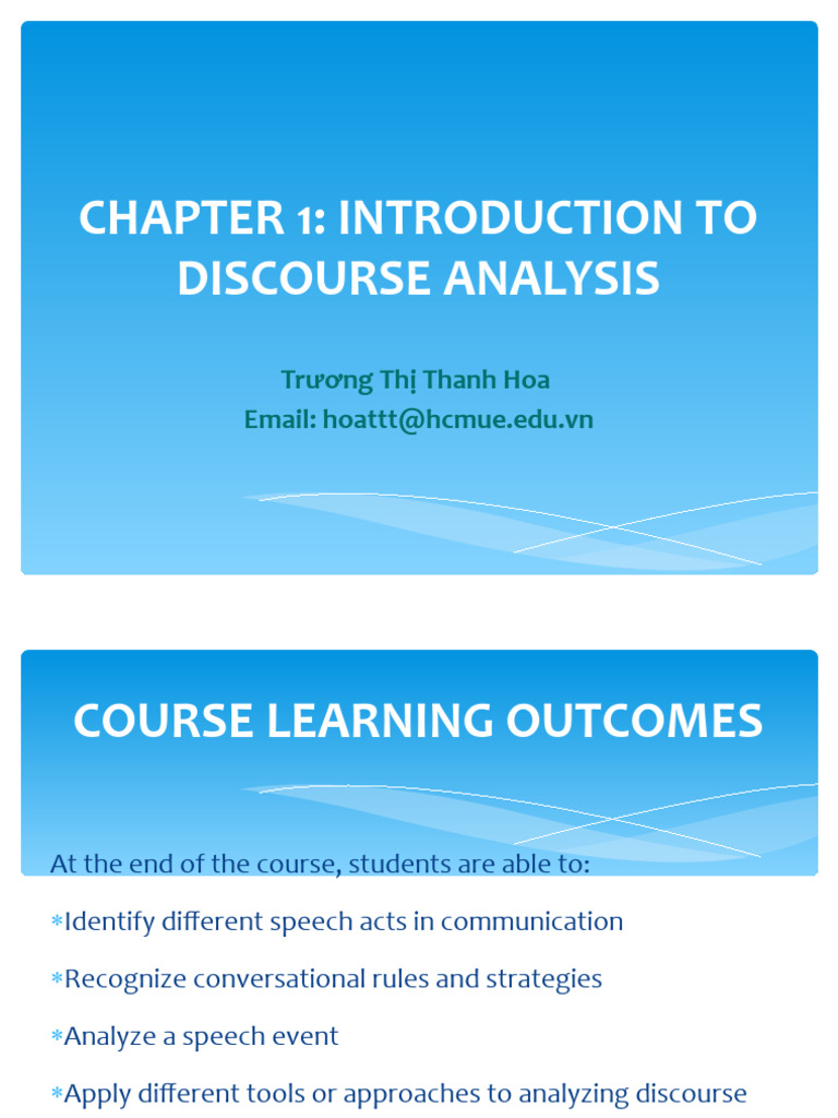 Ss Chapter 1 2022 | PDF | Discourse | Context (Language Use)