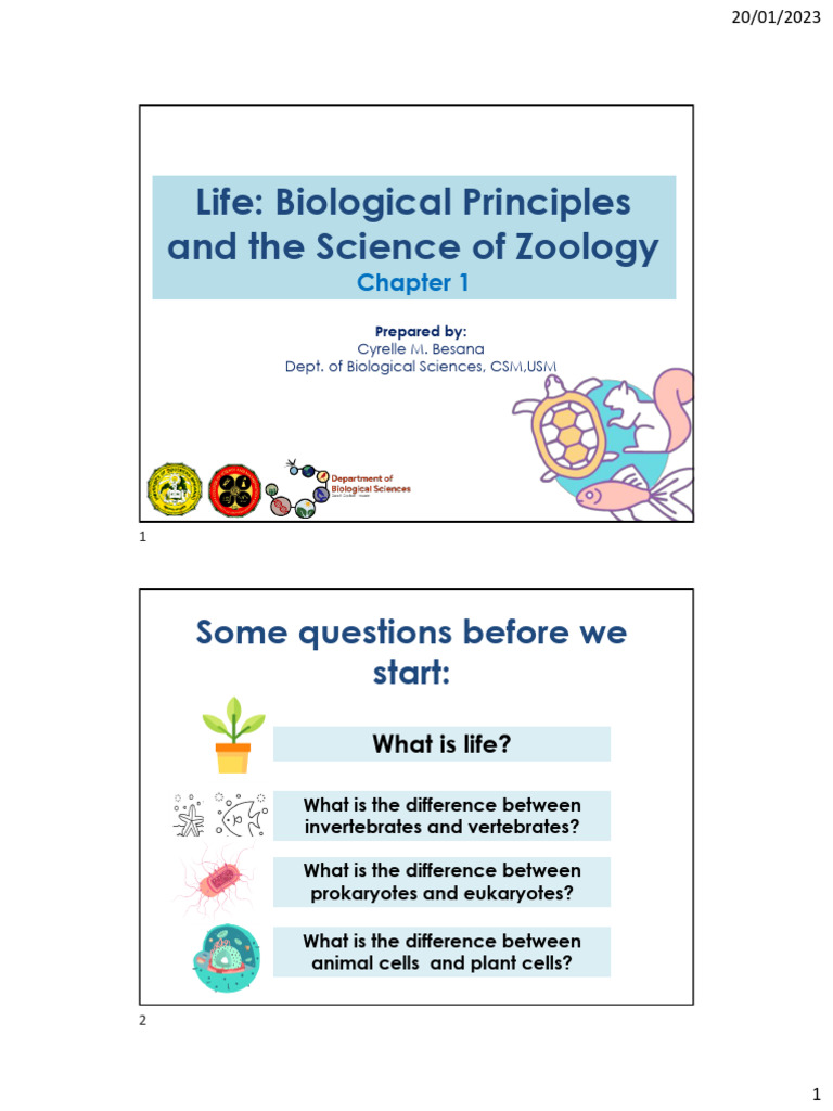 Introduction to Zoology Principles | PDF | Life | Heredity