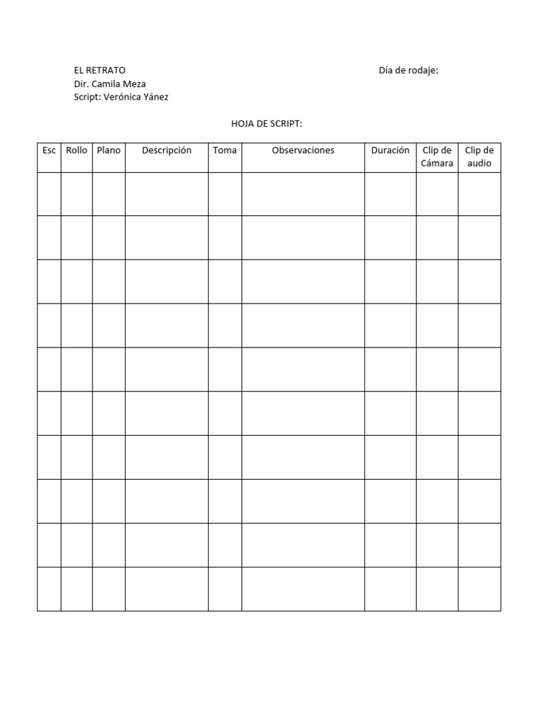 Hoja de Scrpt | PDF