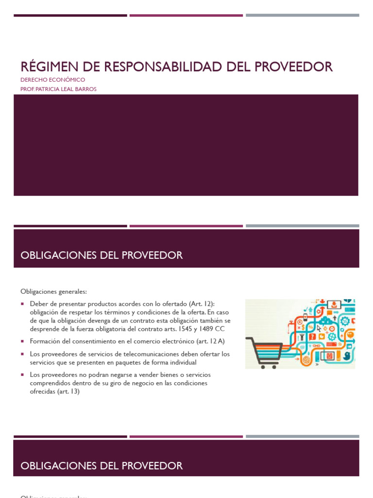 Responsabilidad Del Proveedor | PDF