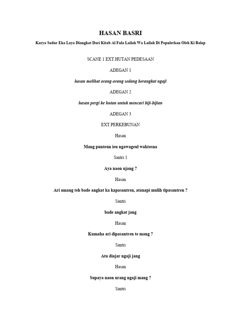 Hasan Basri SEASON 1 | PDF | Agama & Spiritualitas