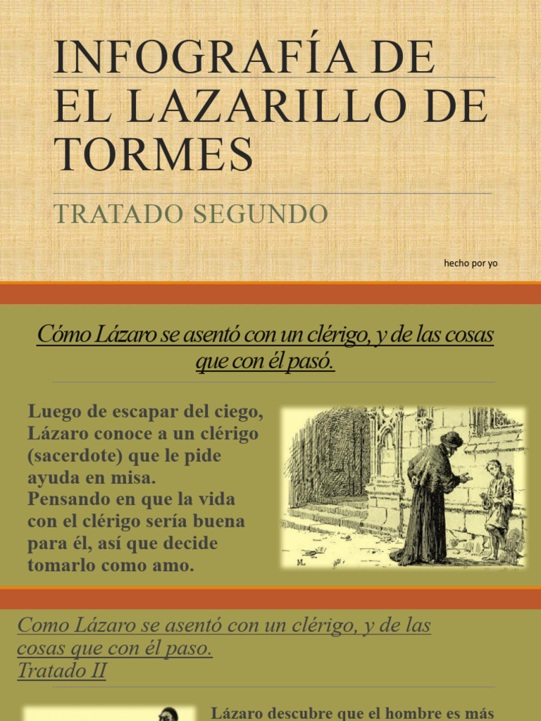 Infografía de El Lazarillo de Tormes | PDF