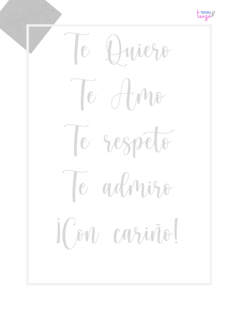 Te Amo | PDF