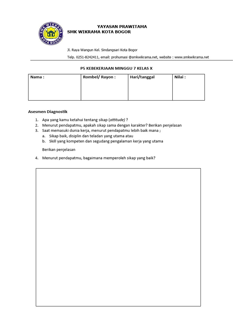 LKPD Public Speaking Minggu 5 KELAS X Kebekerjaan | PDF | Karier & Perkembangan