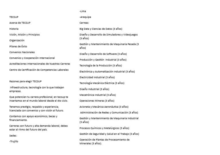 TECSUP | PDF | Economias | Ingeniería
