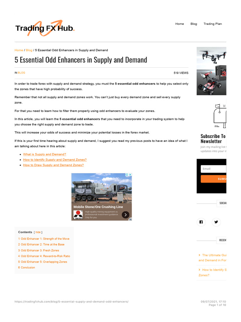 Forex Trading: 5 Key Odd Enhancers | PDF | Demand | Market (Economics)