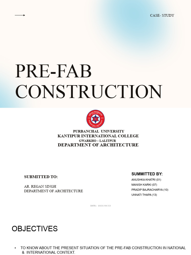 Prefab CONSTRUCTION | PDF | Plaster | Mortar (Masonry)