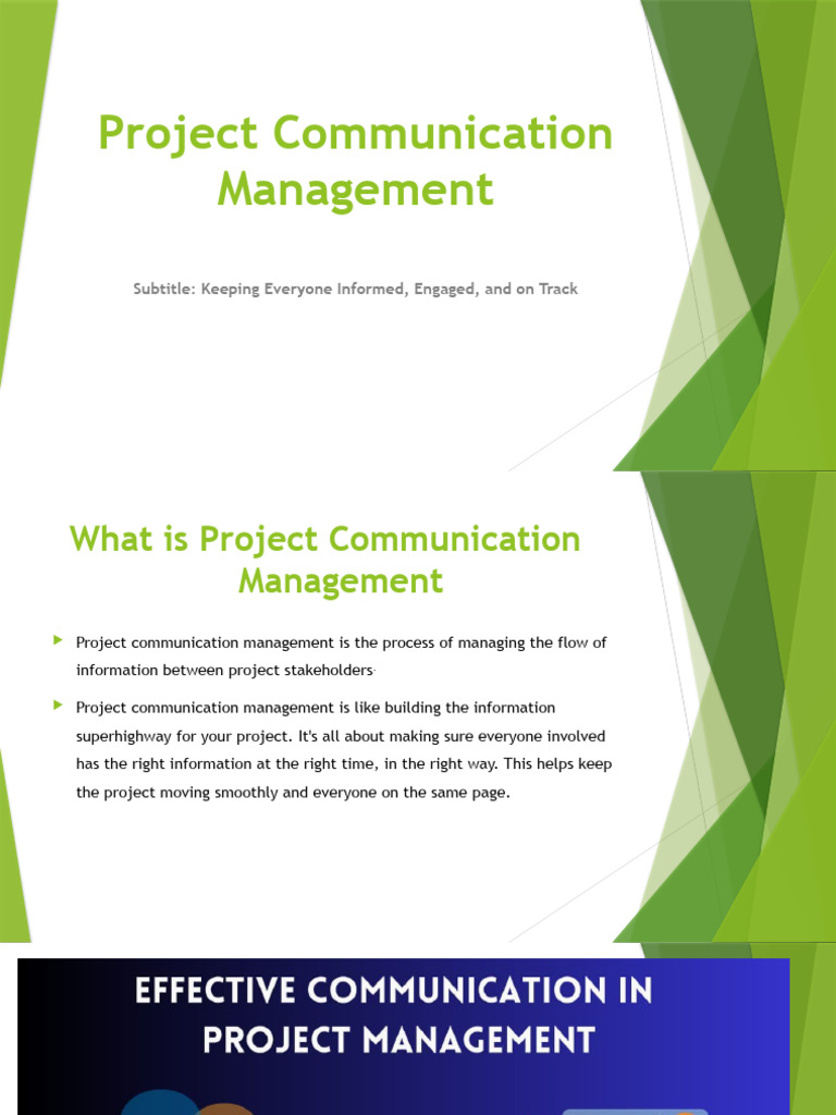 Project Communication Management | PDF | Communication | Project Management
