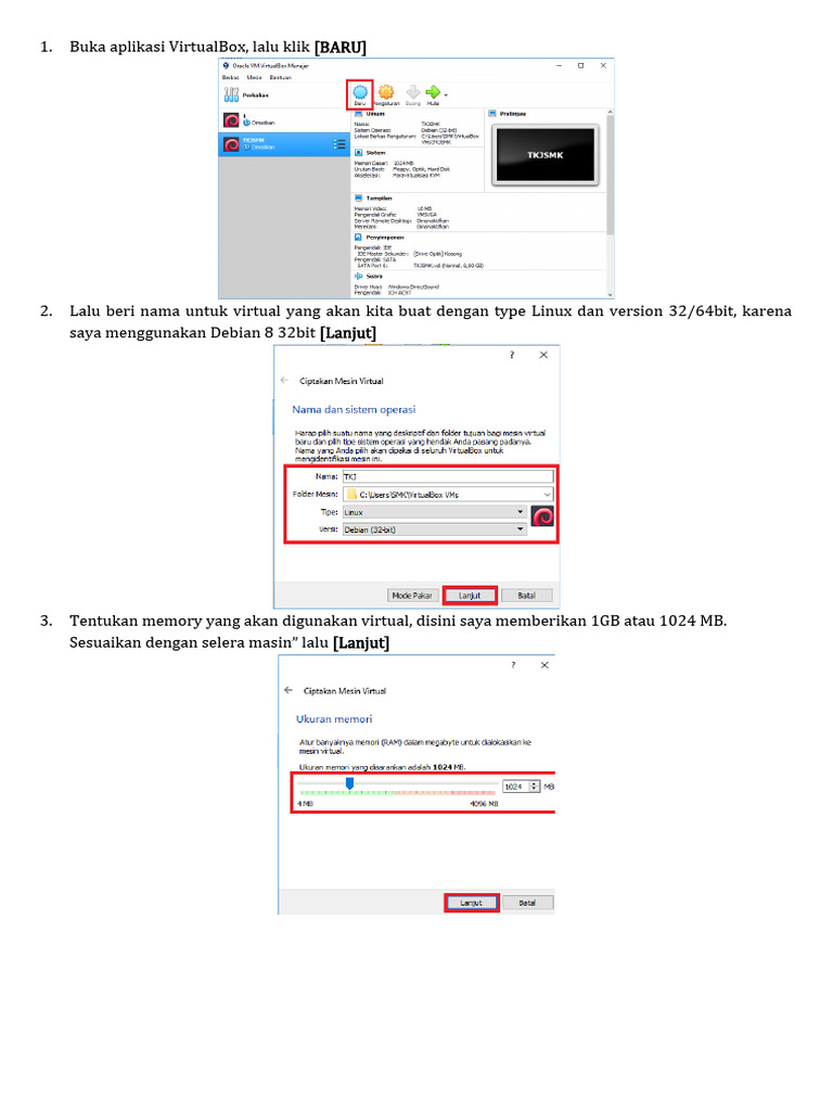 1 Modul Instalasi Debian 8 | PDF