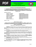 EO - Barangay Nutrition Council | PDF | Government