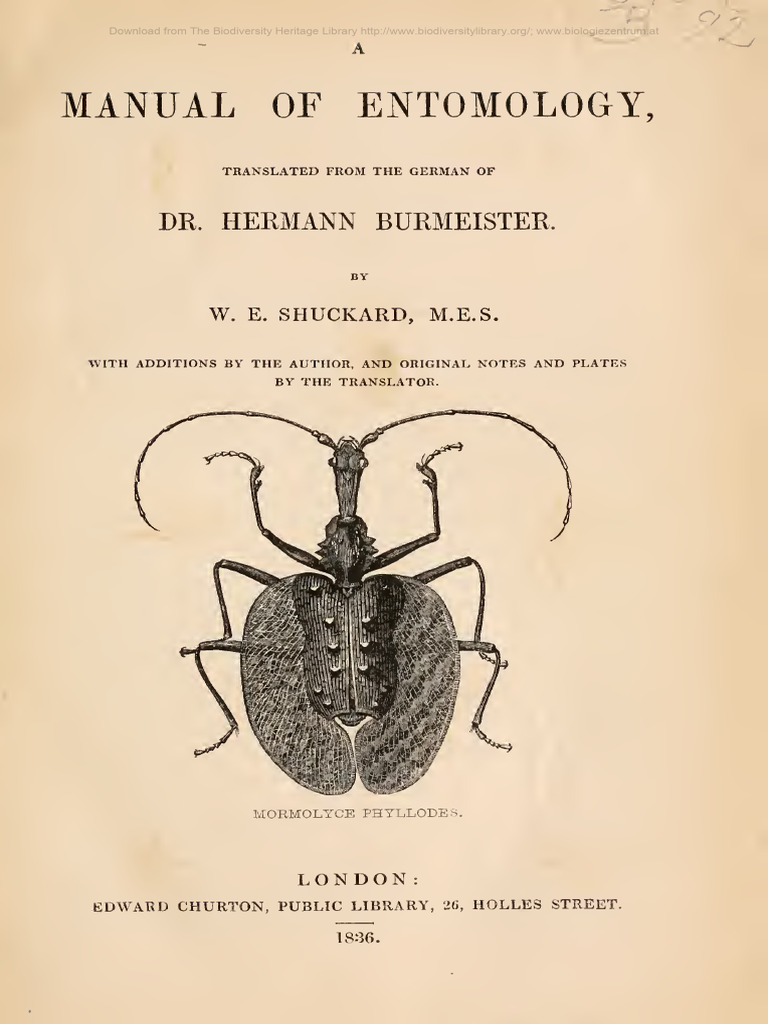 Manual Entomology | PDF