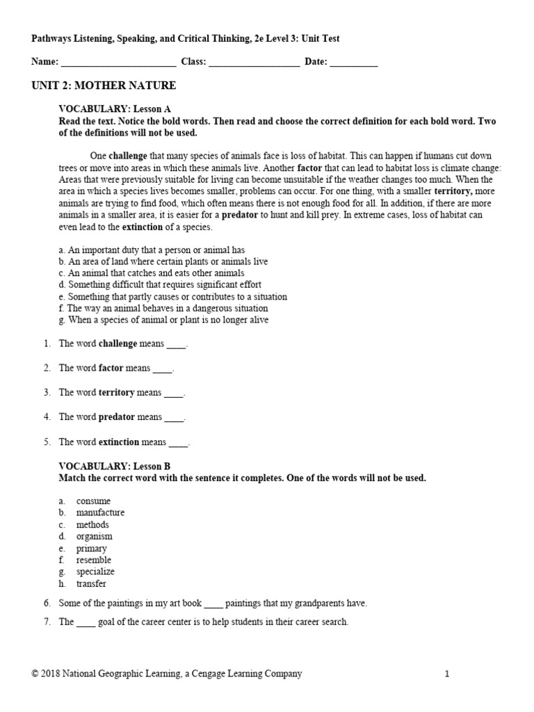 Pathways Ls3 2e U02 Test Pdf