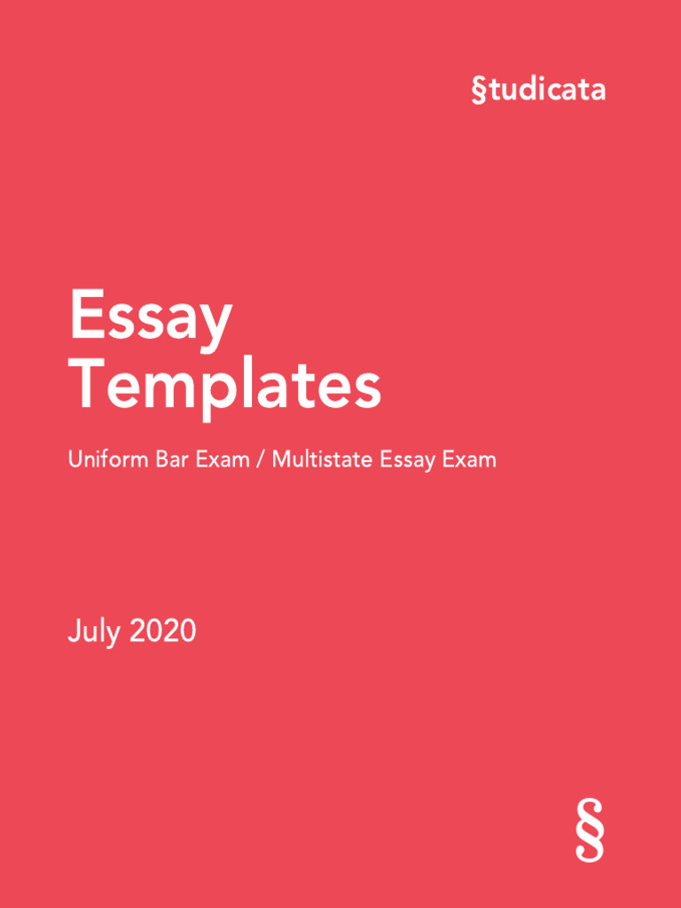 Studicata Essay Templates July 2020 | PDF | Diversity Jurisdiction ...