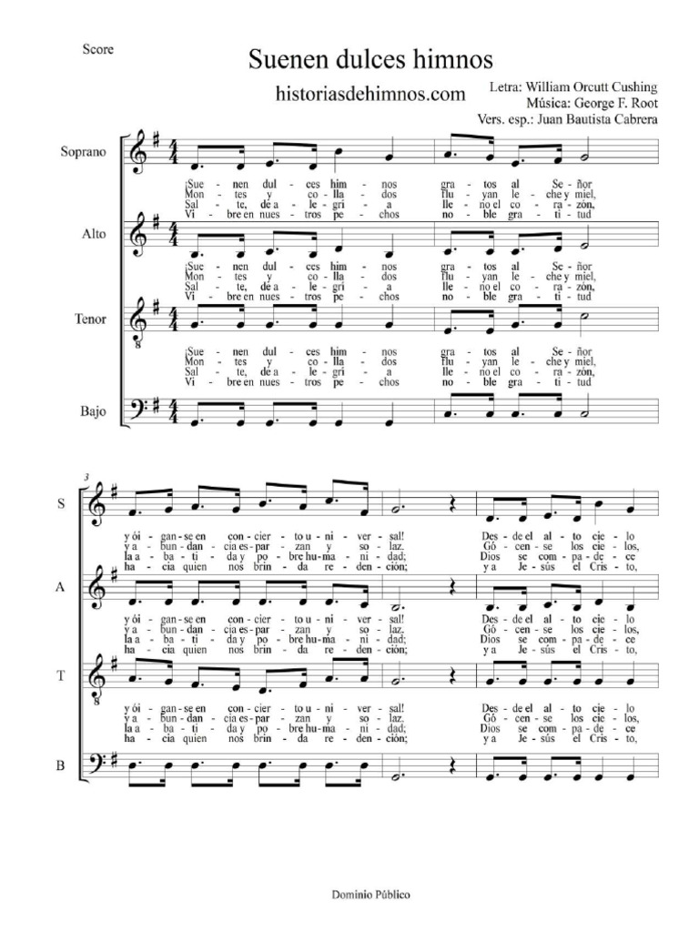 Suenen Dulces Himnos - Partitura | PDF